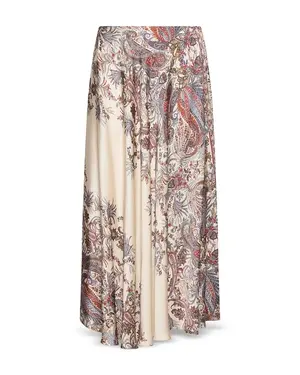 Marella Mlldecano Satin Printed Midi Skirt