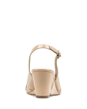 DONALD PLINER Primm Mid Wedge Slingback Sandals - Sand