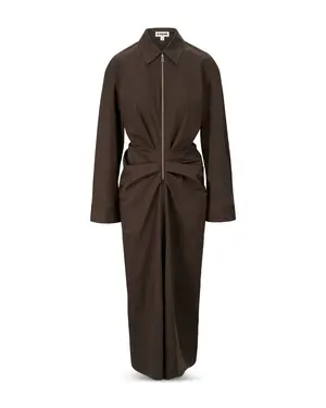 Staud Adler Gathered Waist Dress