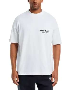 Fear Of God Essentials Logo Crewneck T-shirt - Bright White