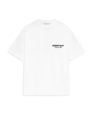 Fear Of God Essentials Logo Crewneck T-shirt - Bright White