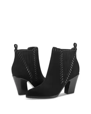 MARC FISHER LTD. Alvira Suede Ankle Boots - Black