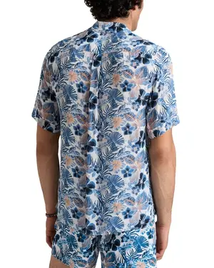 Vilebrequin Island Flowers Viscose Bowling Shirt