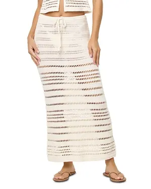 L*Space L*Space Crochet Maxi Skirt Cream