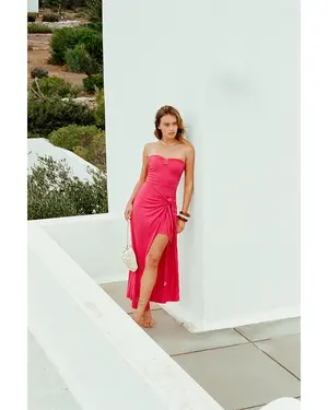 L*Space Noah Strapless Maxi Dress