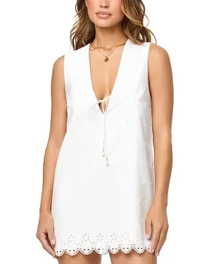 L*Space Embroidered Mini Dress - Cream
