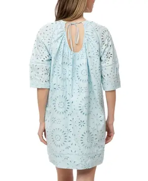 THE BURGESS COLLECTION The Kennedy Eyelet Mini Dress