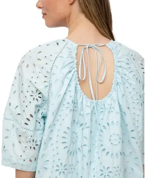 THE BURGESS COLLECTION The Kennedy Eyelet Mini Dress