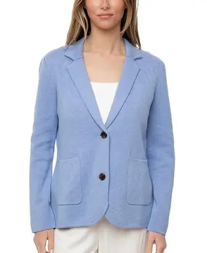 THE BURGESS COLLECTION Milly Knit Blazer - Blueberry
