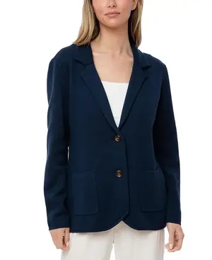 THE BURGESS COLLECTION The Milly Knit Blazer - Navy