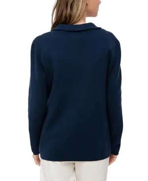 THE BURGESS COLLECTION The Milly Knit Blazer - Navy