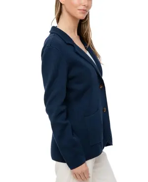 THE BURGESS COLLECTION The Milly Knit Blazer - Navy