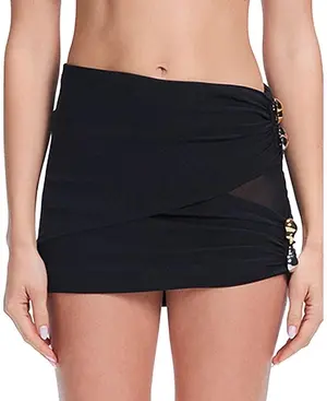 MOEVA Siena Cover Up Pareo Skirt - Black