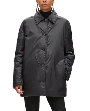 Another Tomorrow Padded Balmacaan Jacket