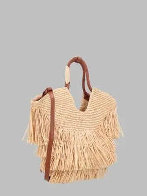 Zimmermann Borsa Tote "goldentime" Small Con Frange