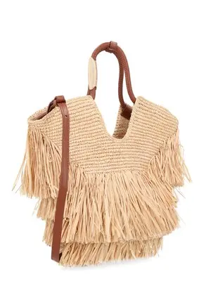 Zimmermann Borsa Tote "goldentime" Small Con Frange