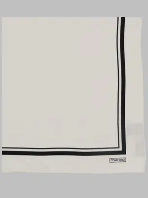 TOM FORD Pocket Square - Ivory