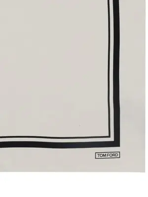 TOM FORD Pocket Square - Ivory