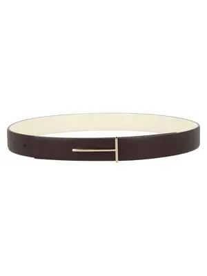 TOM FORD T" Buckle Belt - Brown