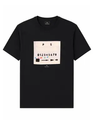 Paul Smith T-shirt Con Stampa - Black