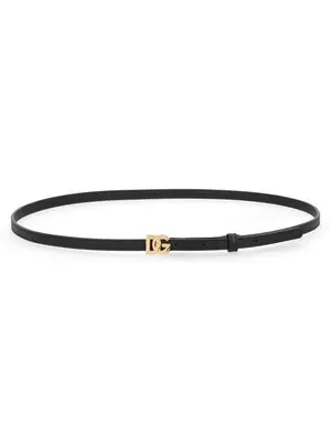 Dolce & Gabbana Cintura Con Logo - Black