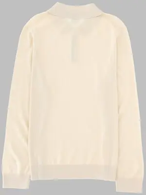 Paul Smith Maglia Polo In Lana Merino - Beige