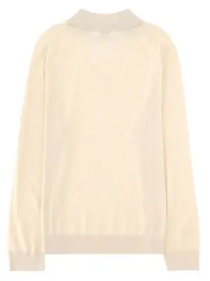 Paul Smith Maglia Polo In Lana Merino - Beige