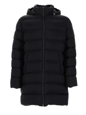 Herno Padded Hooded Coat - Black