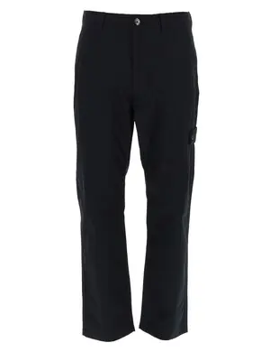 Stone Island Cotton Trousers - Black