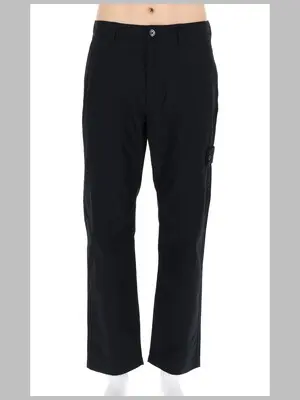 Stone Island Cotton Trousers - Black