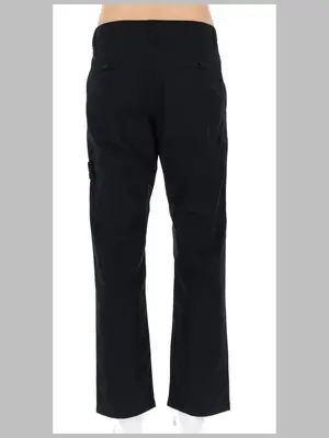 Stone Island Cotton Trousers - Black