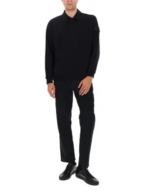 Stone Island Cotton Trousers - Black
