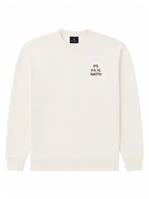 Paul Smith Felpa Oversize Con Stampa - White