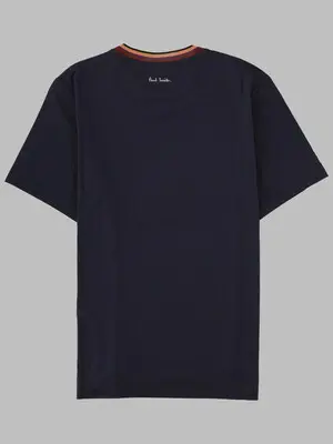 Paul Smith T-shirt Con Collo Stripes Logo