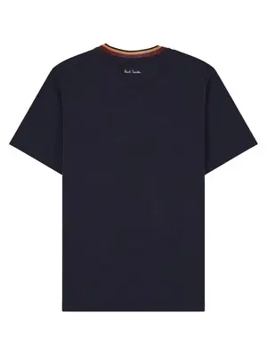 Paul Smith T-shirt Con Collo Stripes Logo