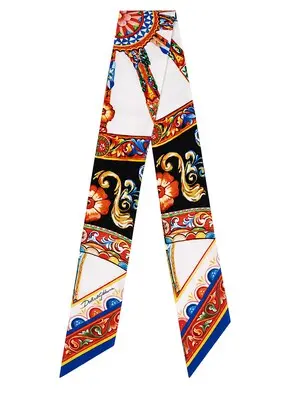 Dolce & Gabbana Twill Silk Bandeau - Multicolour