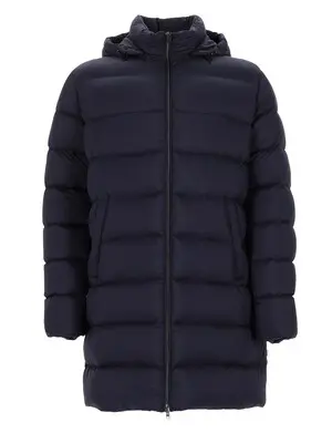 Herno Hooded Padded Coat - Blue