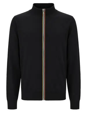Paul Smith Cardigan In Lana Merino Con Zip