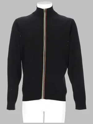 Paul Smith Cardigan In Lana Merino Con Zip