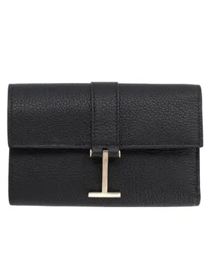 TOM FORD Portafoglio In Pelle Granata - Black
