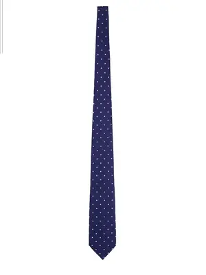 TOM FORD Cravatta In Jacquard Di Seta 8 Cm - Blue