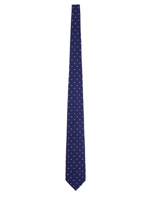 TOM FORD Jacquard Silk Cravat - Blue