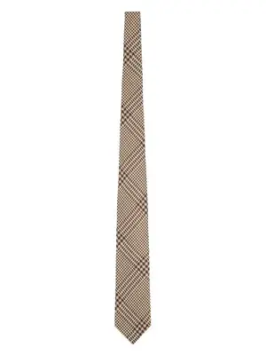 TOM FORD Silk Jacquard Tie 8cm - Beige