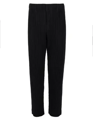 Issey Miyake Pantalone Plissettato - Black