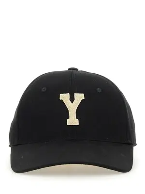 Saint Laurent Cappello Da Baseball Con Patch Y - Black