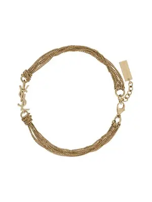 Saint Laurent Bracciale "cassandre - Gold