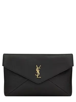 Saint Laurent Pochette "envelope Cassandre" Large - Black