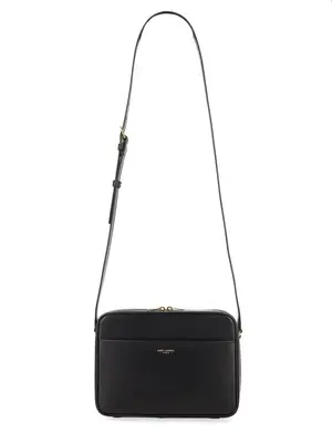 Saint Laurent Camera Bag In Pelle Liscia - Black