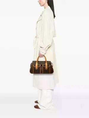 Celine Macadam Coated Canvas Handbag