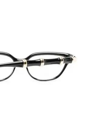 Gucci Bamboo-detail Cat-eye Frame Glasses